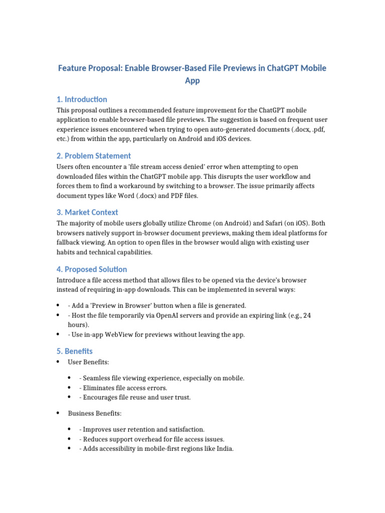 ChatGPT File Preview Proposal | PDF