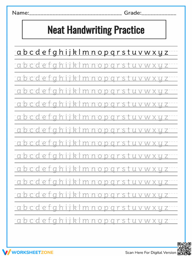 Improve Skills With Neat Handwriting Practice | PDF