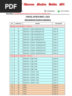 DSO Selection Schedule 2025-26 | PDF