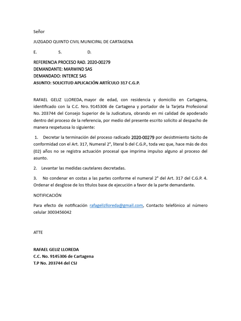 Desistimiento Tacito | PDF