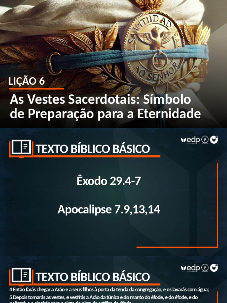 Vestes Sacerdotais e Santidade | PDF | Teologia | Crença e doutrina ...