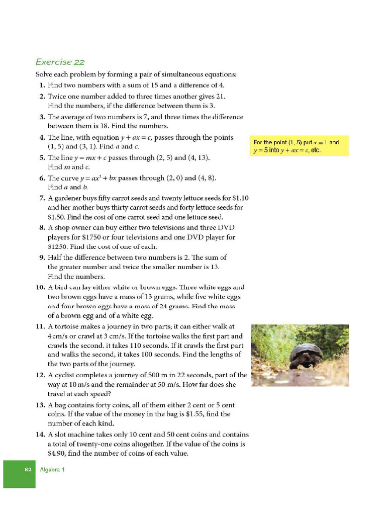 Simultaneous Eqn - Word Problems 2 | PDF