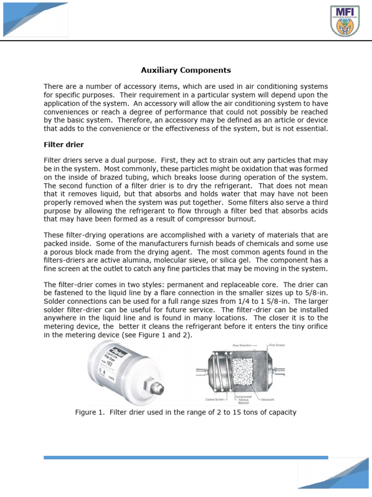 Types of Auxiliary Components | PDF | Heat Exchanger | Mechanical ...