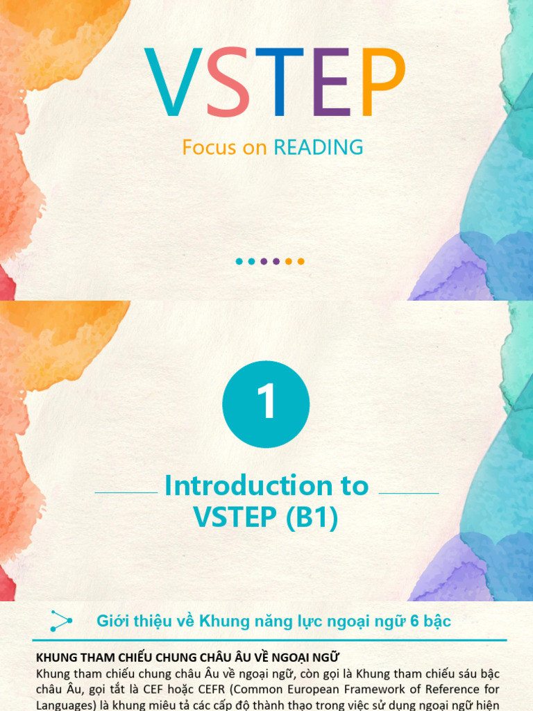 Introductioon To VSTEP and Reading | PDF