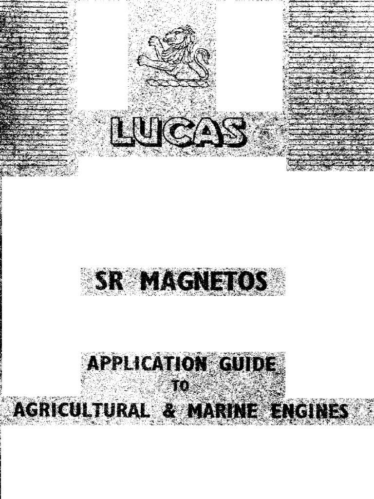 Lucas SR Magnetos | PDF