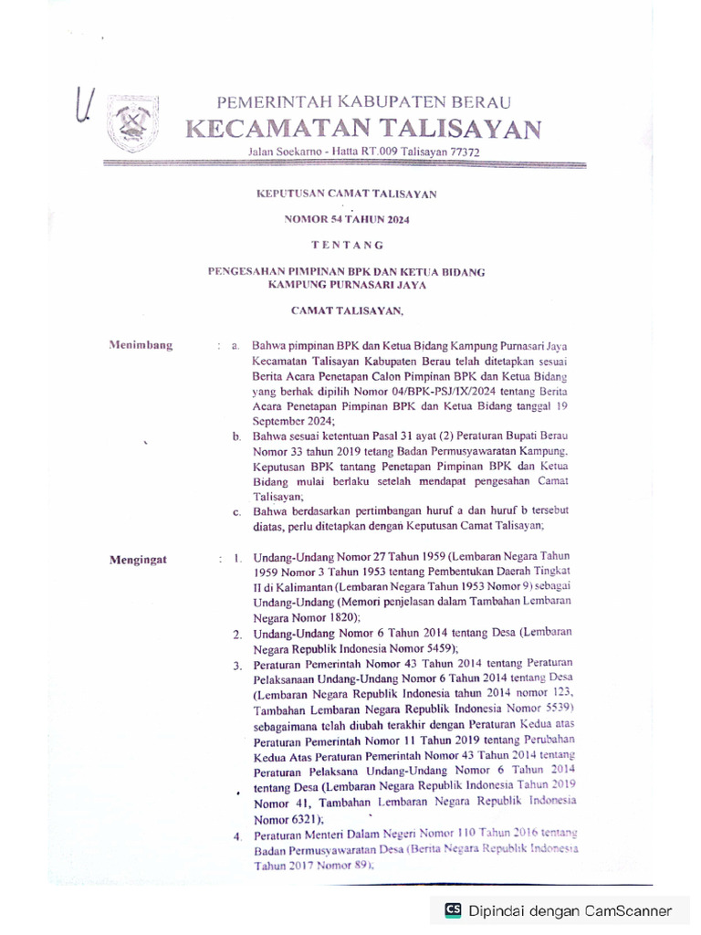 SK Camat | PDF