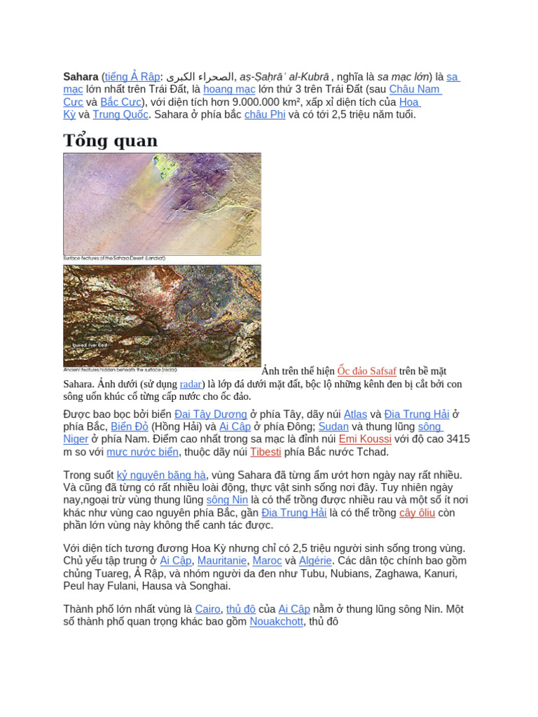 Sahara | PDF