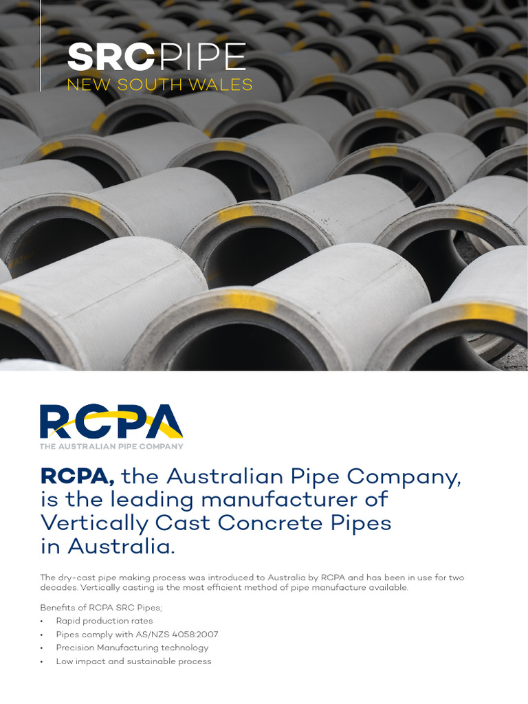 RCPA Concrete Pipe Catalogue 2025 | PDF
