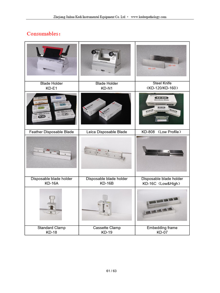 Consumables List of 2025 | PDF