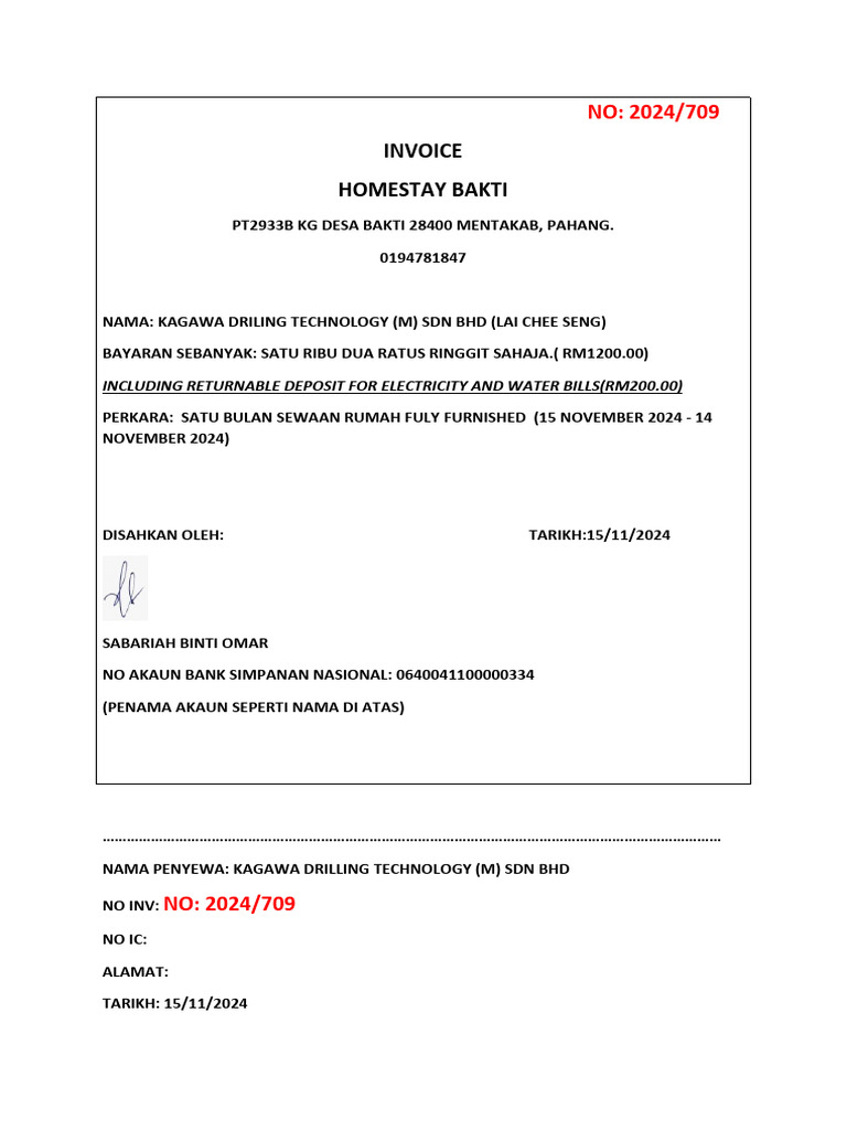 Resit Homestay5 | PDF