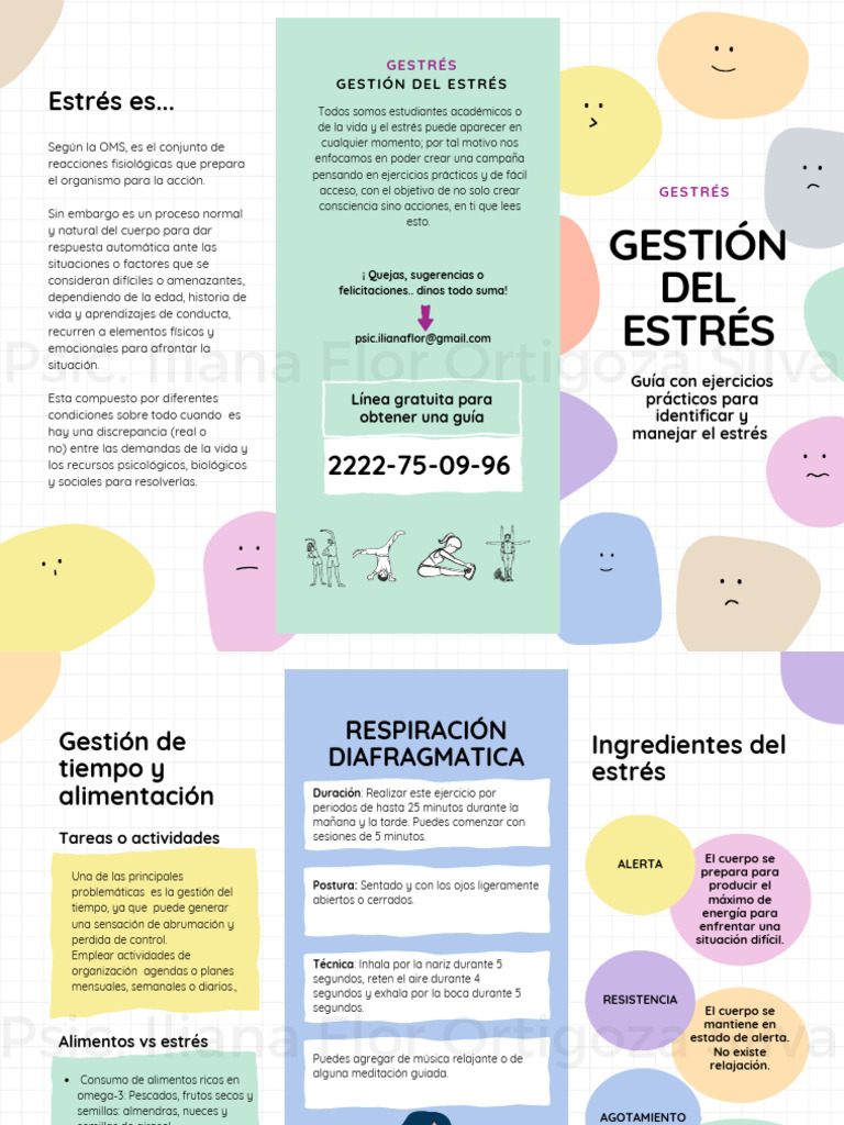 Triptico Gestres | PDF | Estrés (biología) | Alimentos