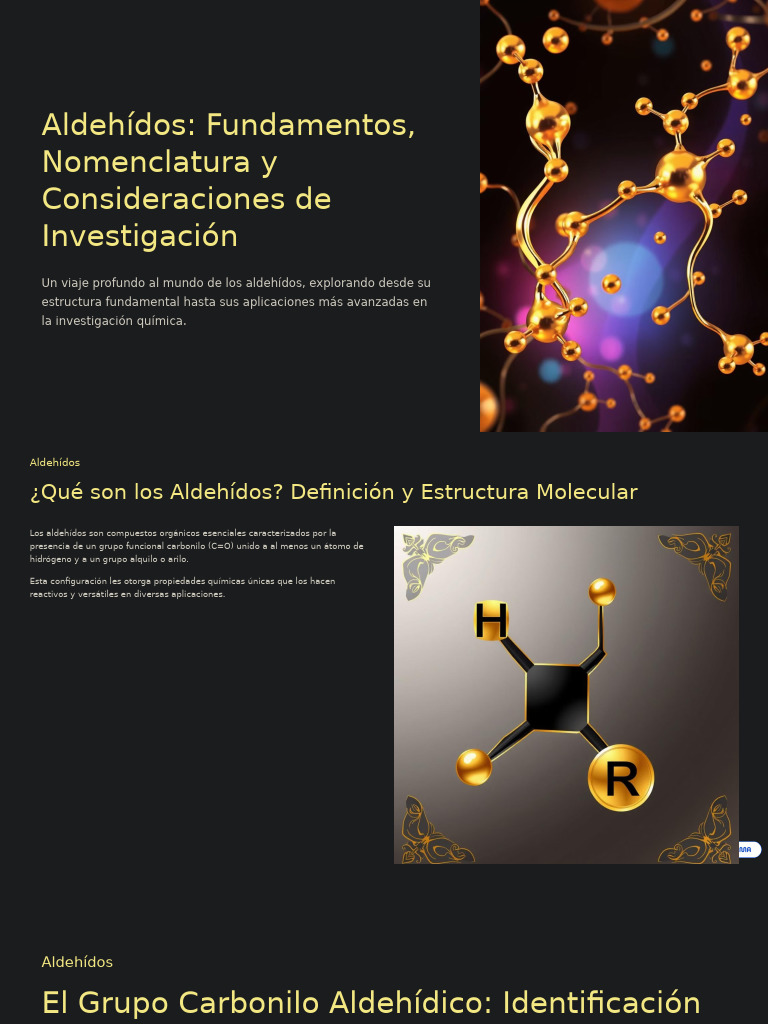 Aldehidos Fundamentos Nomenclatura y Consideraciones de Investigacion ...