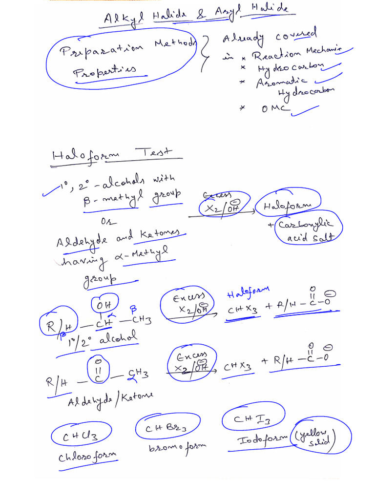 Alkyl & Aryl Halide | PDF