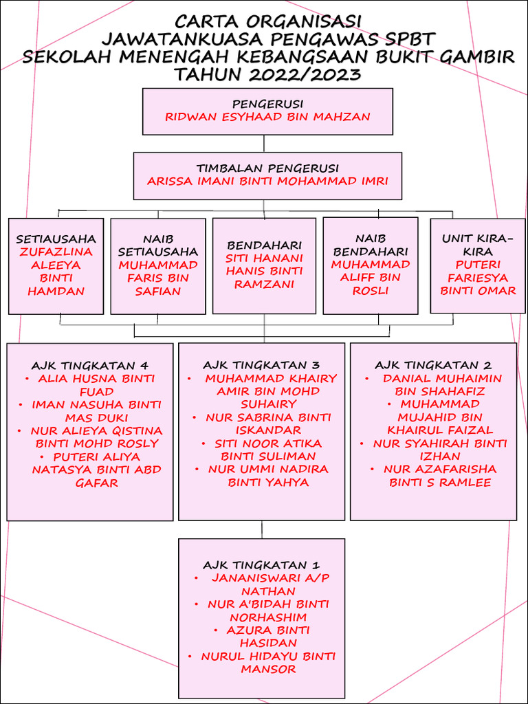 Carta Organisasi Pengawas SPBT | PDF