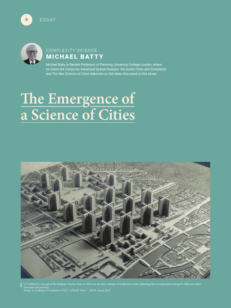 05 Essay The Emergence of A Science of Cities | PDF | City | Science