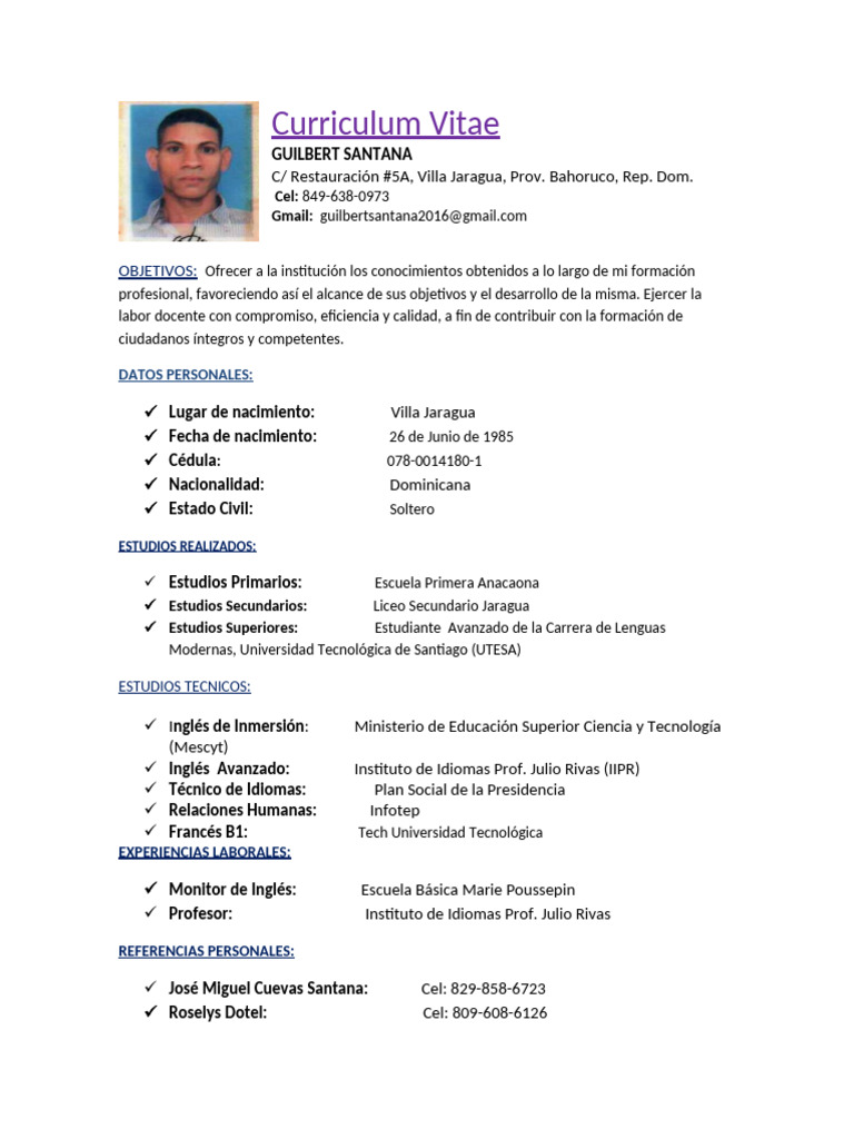 Curriculum Vitae | PDF