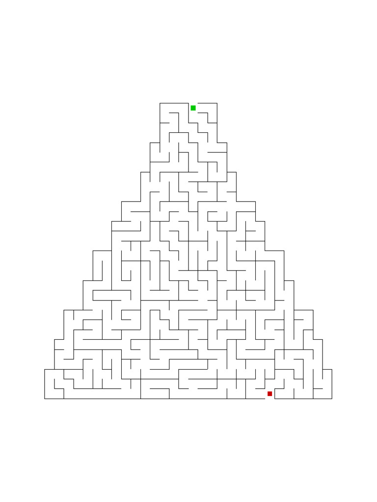30 x 30 'Pyramid' Shaped Maze by Printablecreative | PDF