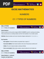 Types of Numbers in Mathematics | PDF