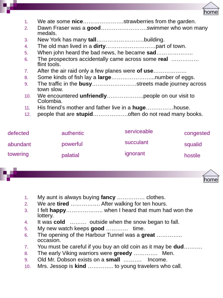 Better Adjectives From Karlita (For Test) | PDF