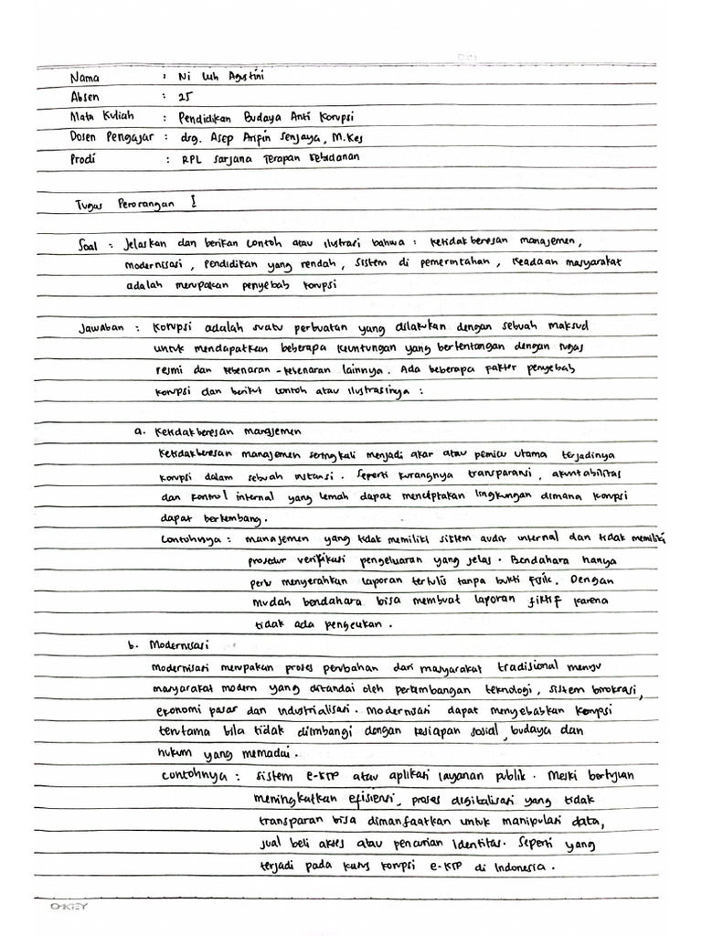 PBAK Tugas Perorangan 1 | PDF