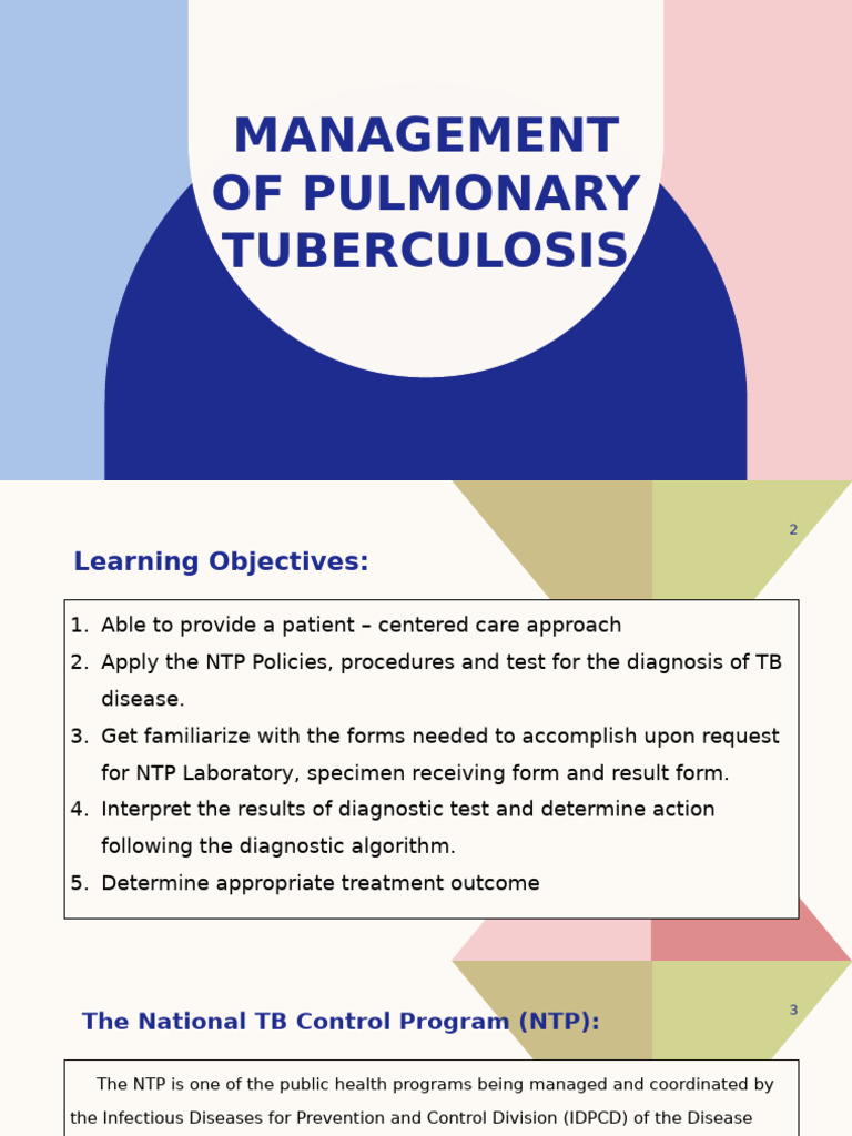 Management of Pulmo TB | PDF | Tuberculosis | Diseases And Disorders