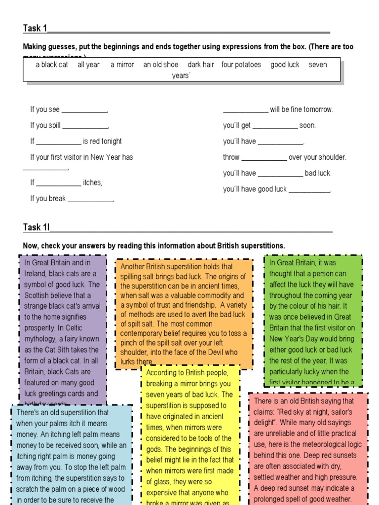 British Superstitions