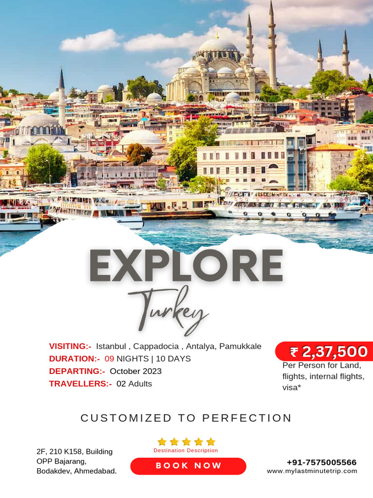 Turkey Package - MR Kaushal | PDF | Istanbul