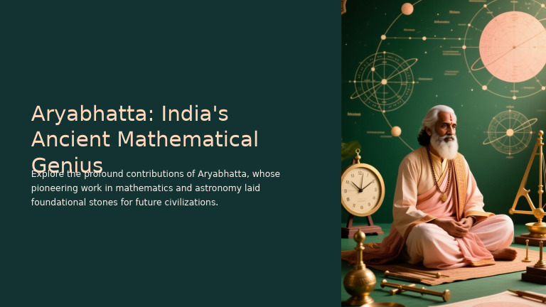 Aryabhatta: Pioneer in Math & Astronomy | PDF