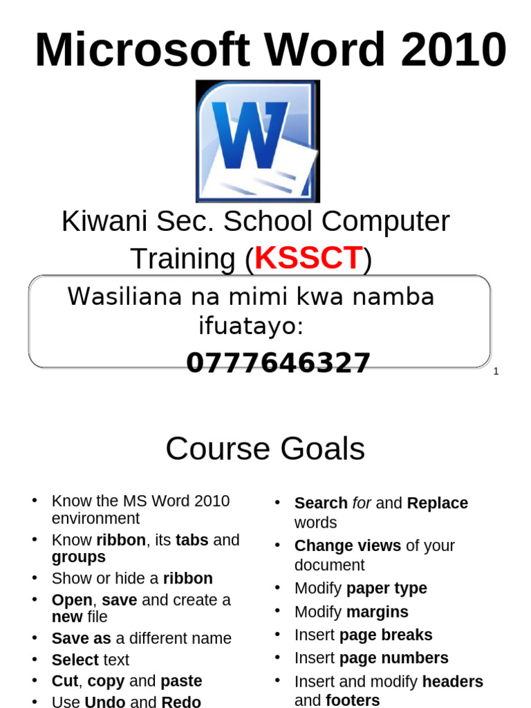 Microsoft Word 2010 | PDF | Microsoft Word | Software