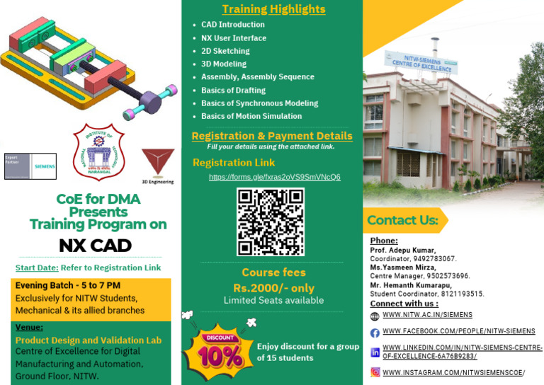 NX CAD Training for NITW Students | PDF | Computing