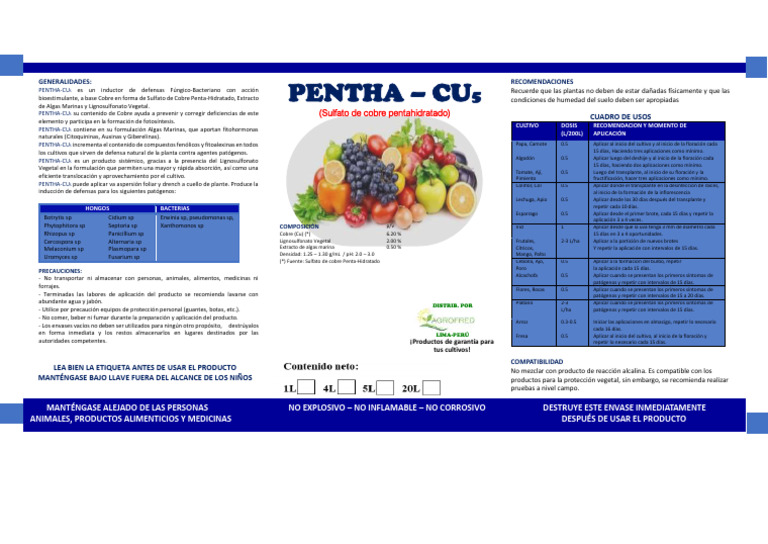 Inductor Fúngico-Bacteriano PENTHA-CU5 | PDF | Plantas
