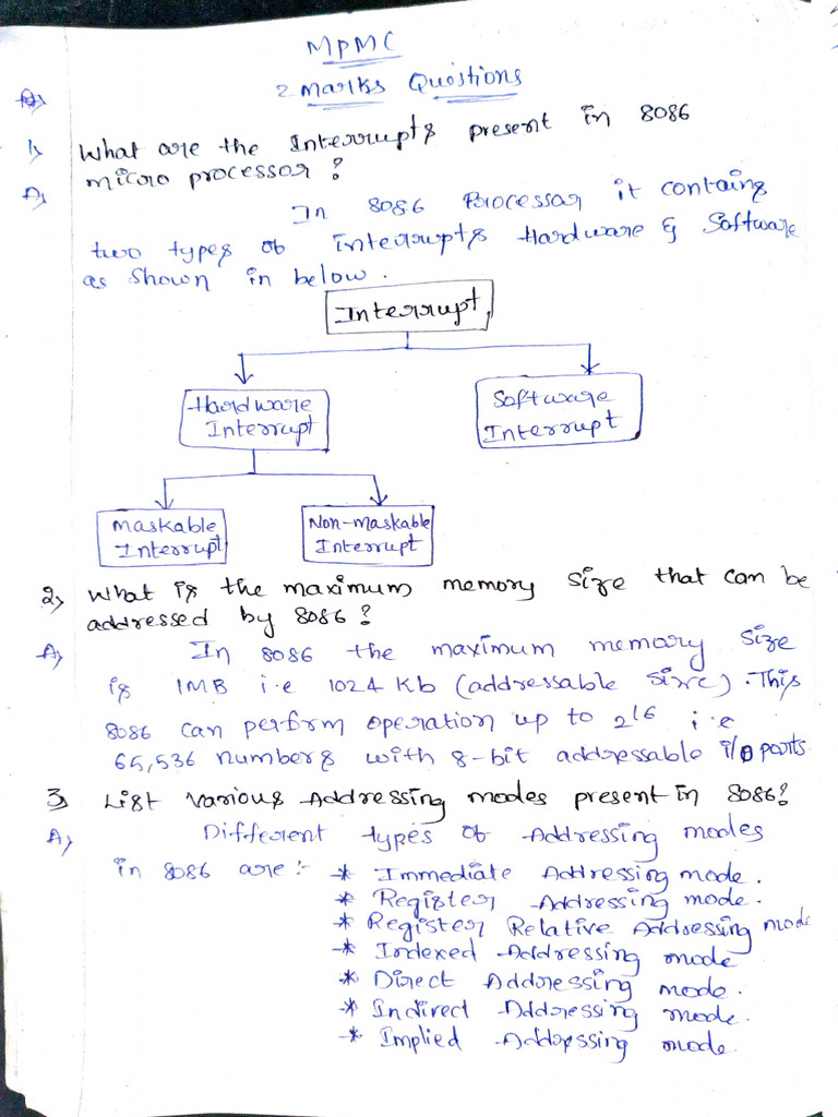 MPMC 2marks Questions. | PDF