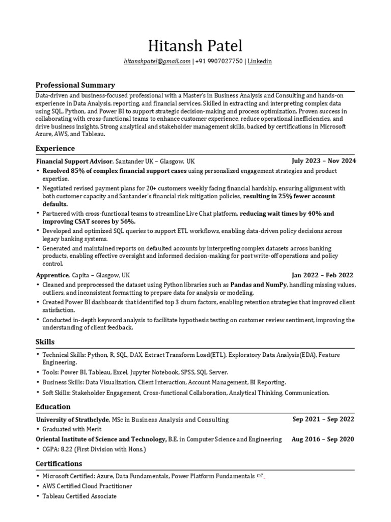 Data Analyst with Business Expertise | PDF | Data Analysis | Business ...