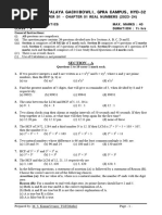 PM Shri KV Gachibowli Maths Class X Chapter Wise Practice Papers QPs | PDF | Quadratic Equation ...