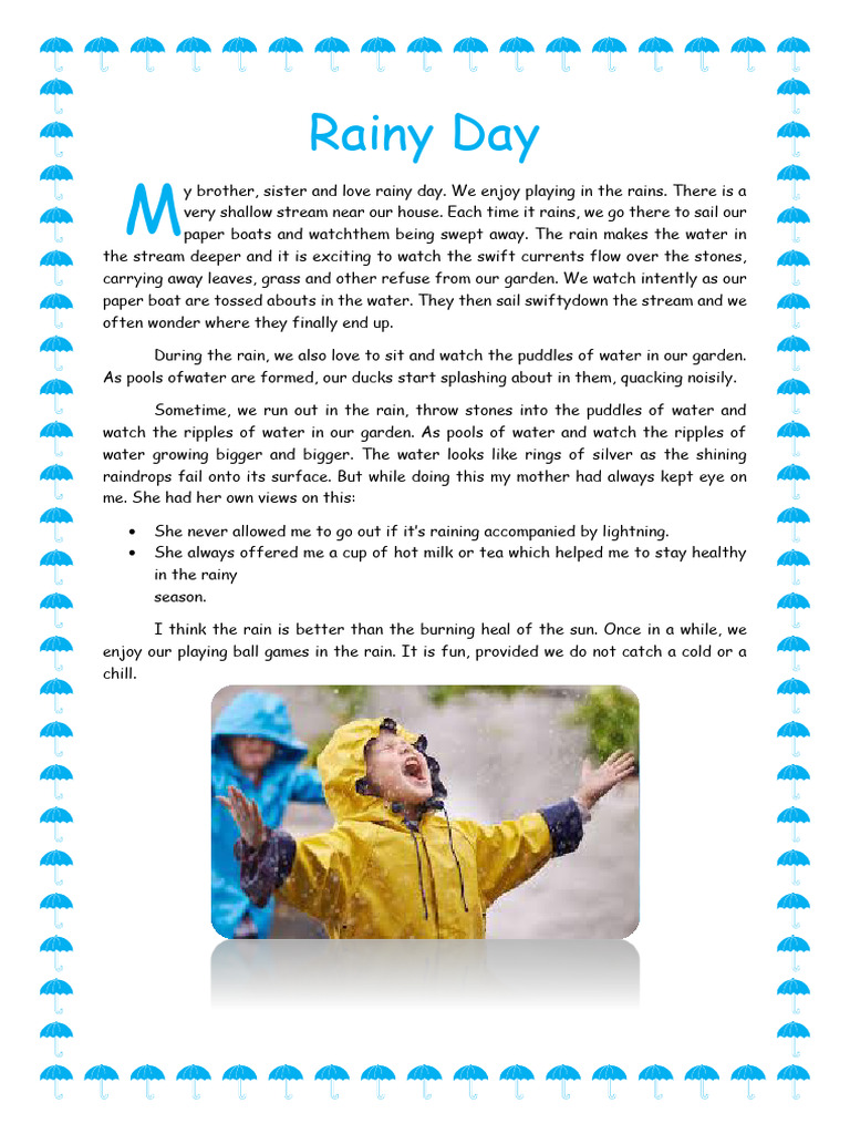 Joyful Adventures on Rainy Days | PDF