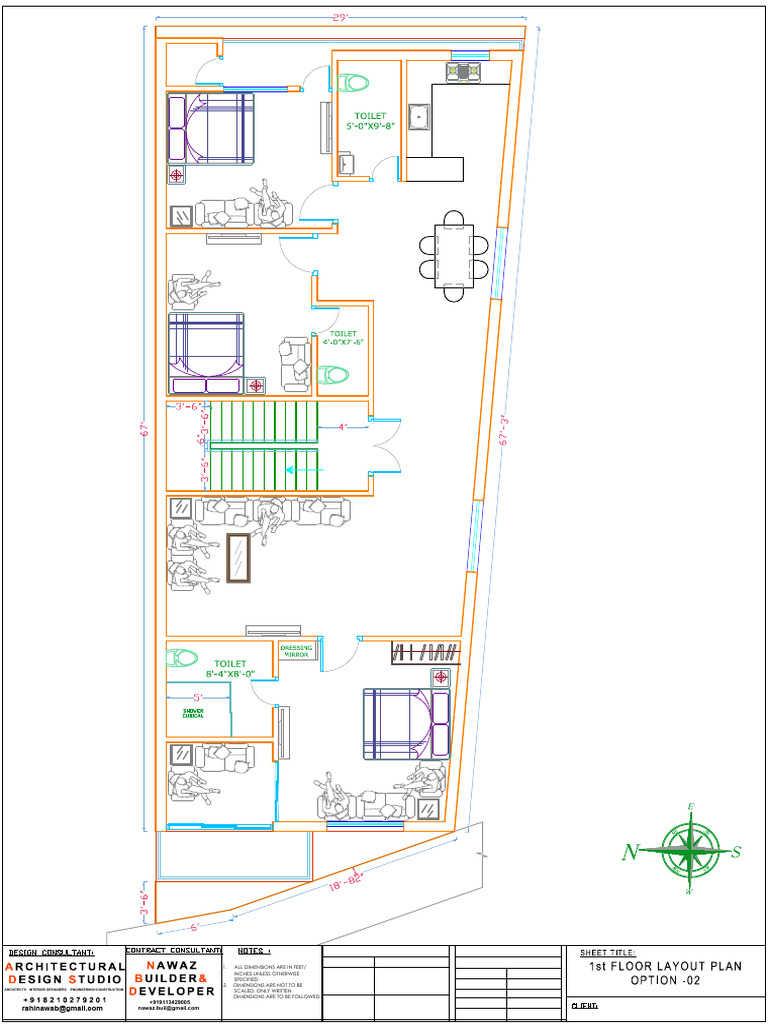 1st Floor Layout Plan Op-03 (18-Jan-2025) Parbhaker SB | PDF | Home | Interior Design