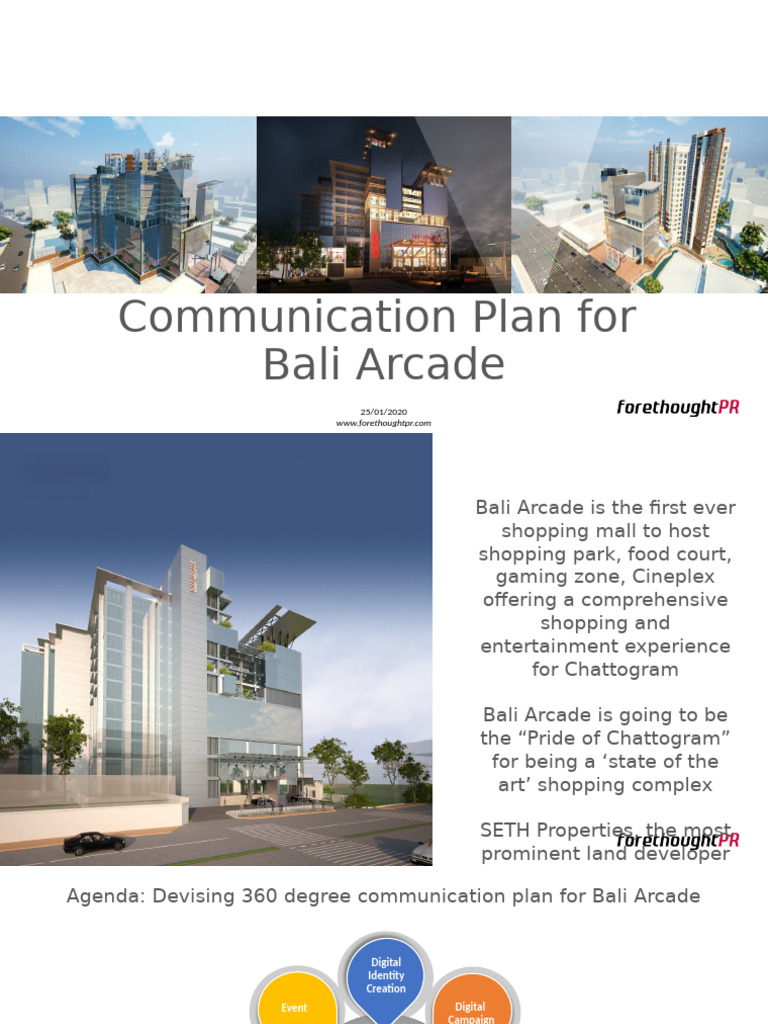 Communication Plan For Bali Arcade - Final | PDF | Advertising | Facebook