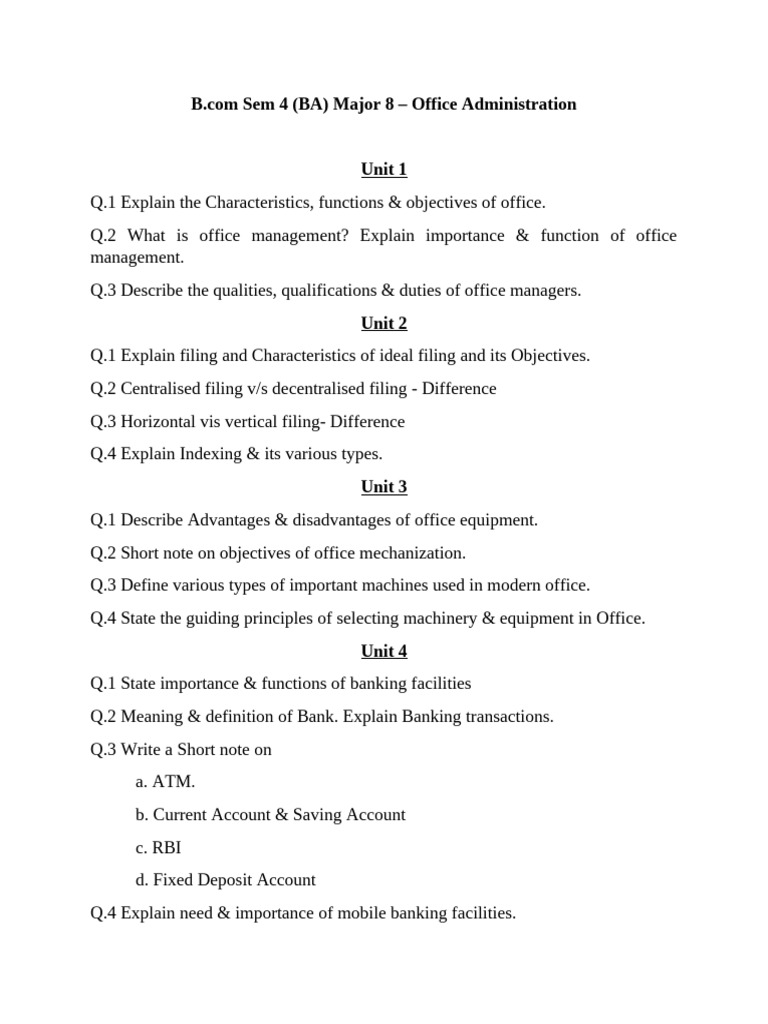 Major 8 Imp Que. | PDF