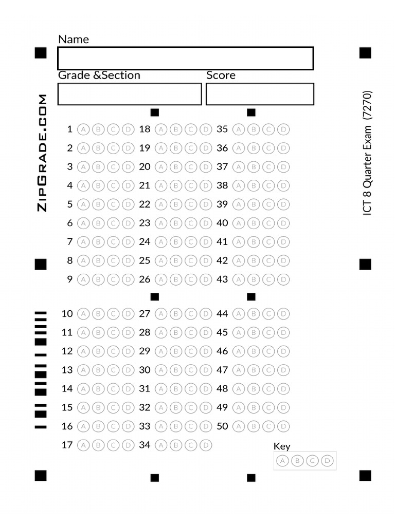 ICT Answer Sheet | PDF