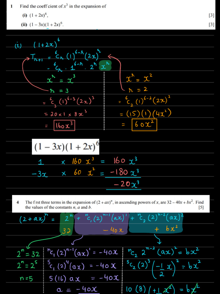 Worksheet p1 Binomial Problems | PDF