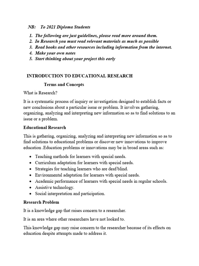 Introduction To Educational Research | PDF | Survey Methodology ...