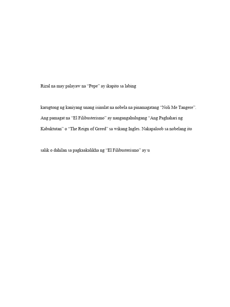 Pagsusuri NG Akda Kabanata 16 20 | PDF