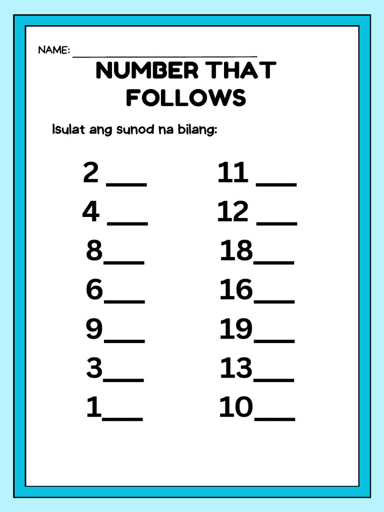 Maths Worksheet for Number Concepts | PDF