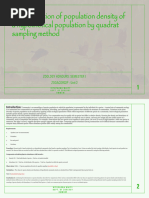 Quadrat Sampling | PDF | Sampling (Statistics) | Vegetation