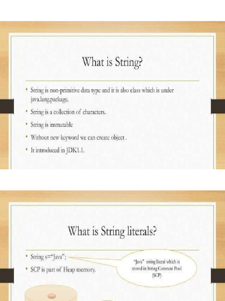 JAVA String | PDF