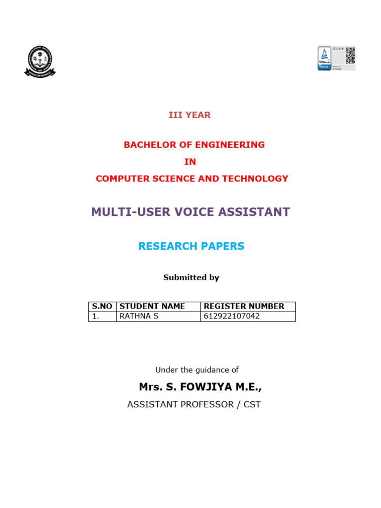 Abstract and Front Sheet | PDF | Computer Vision | Deep Learning