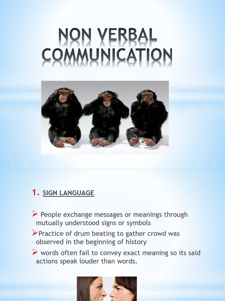 10 B. Non Verbal Communication | PDF
