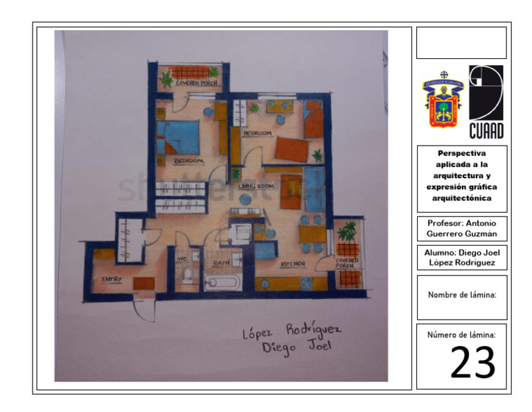 Planta-Arquitectonica - Lopez Rodriguez Diego Joel | PDF