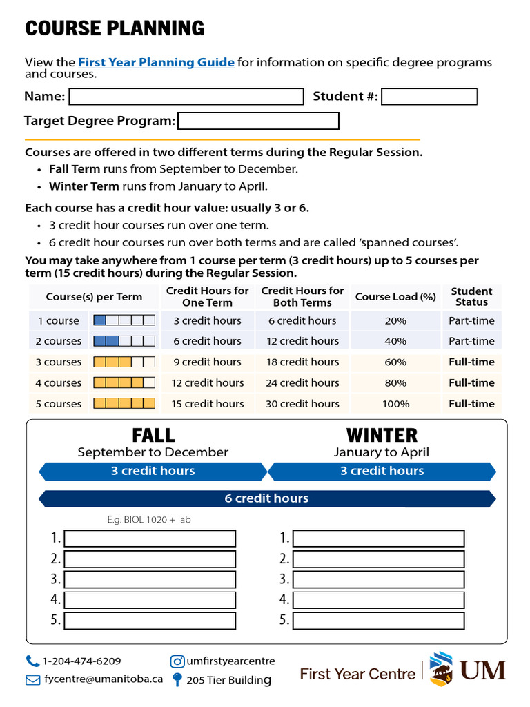 First Year Course Planning Guide | PDF