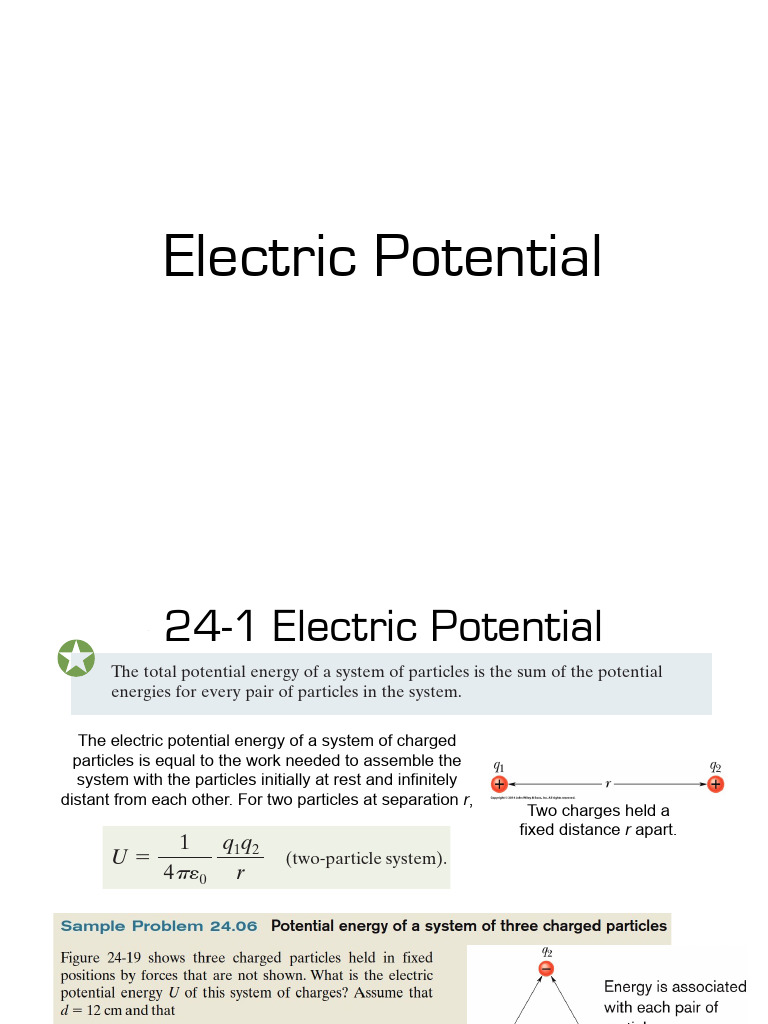 Understanding Electric Potential Energy | PDF | Potential Energy | Force